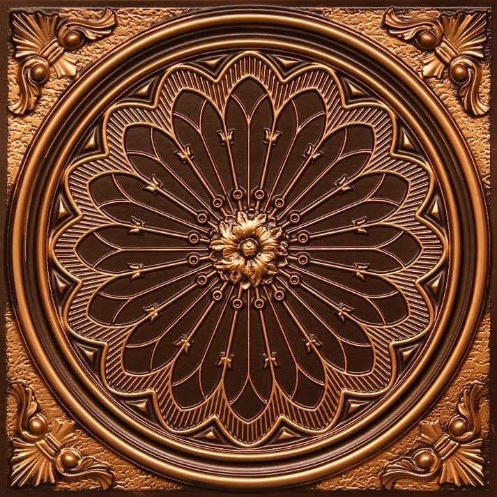 238 Victorian Floral Faux Tin Ceiling Tile ☑️ Talissa Decor