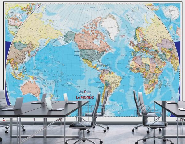 World Map Wall Mural ☑️ Talissa Decor - Wall Murals