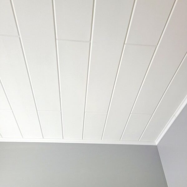 Plain White Ceiling Planks ☑️ Talissa Decor - Decorative Ceiling Planks